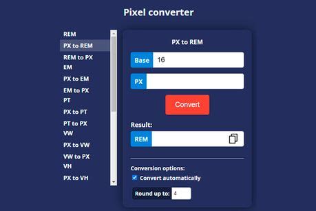 Pixel Converter Extension Opera Add Ons