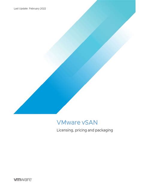 Vmware Vsan Licensing Guide Pdf Cloud Computing Desktop Virtualization