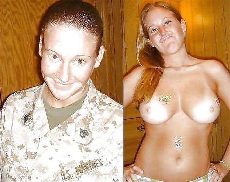 Military Dressed Undressed Shesfreaky
