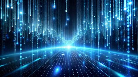 abstract binary flow a symphony of digital data in motion ai