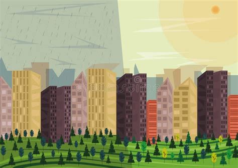 Exemplo Do Microclima Ilustração Do Vetor Ilustração De Metropolitano 135248674