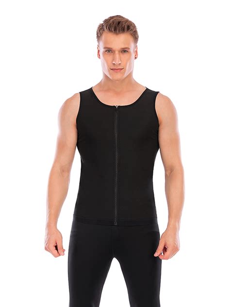 Fannyc Mens Compression Shirt Slimming Body Shaper Vest Workout Tank