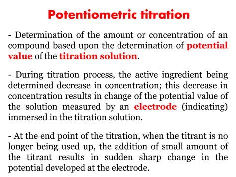 Solution Potentiometric Titrations Studypool