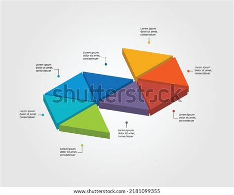 Triangle Chart Template Infographic Presentation 8 Stock Vector Royalty Free 2181099355