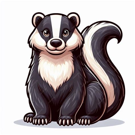 Badger Vector Cartoon Illustration Premium Ai Generated Vector