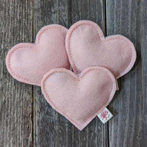 Pink Heart Catnip Toy Cherry Valley Organics
