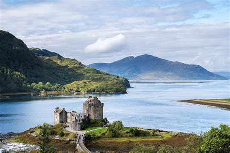 Eilean Donan Castle Scotland Hills Scotland Castle Lake HD