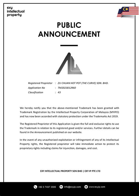 Successful Trademark Registration For Zu Chuan Hot Pot Exyip