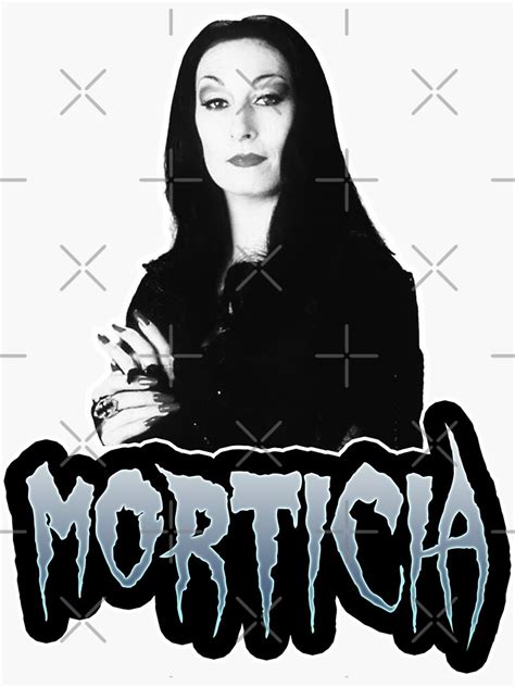 Morticia Addams Name Design Digital Art Sticker For Sale By Gogmagosh