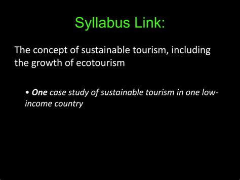 Ecotourism Intro And Homework Ppt
