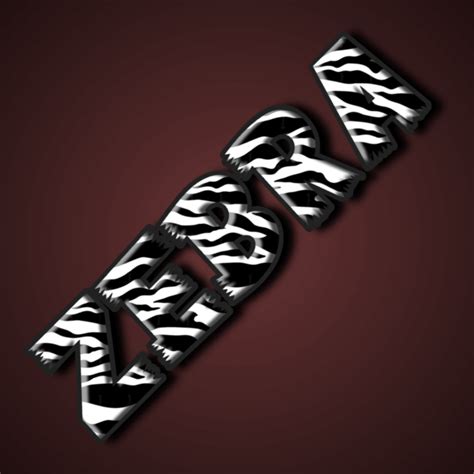 Zebra Skin Text Effect Text Generator