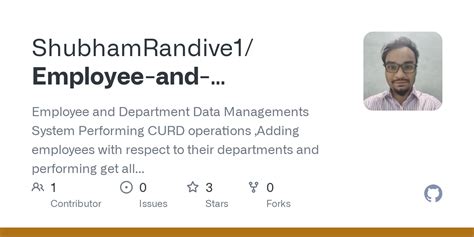 GitHub ShubhamRandive Employee And Department Data Managements Employee And Department Data