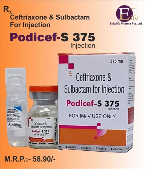 Podicef S 375 Inj At ₹ 589vial In Baddi Id 2853174786962 Podicef S 375 Inj At ₹ 589vial In Baddi Id 2853174786962