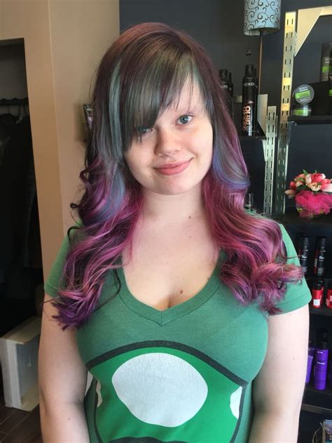 Purple Pink Blue Hair