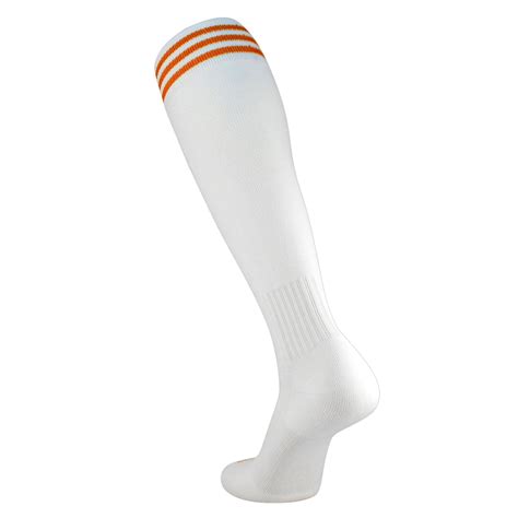 Tck Finale 3 Stripe Prodri Soccer Socks Whiteorange L