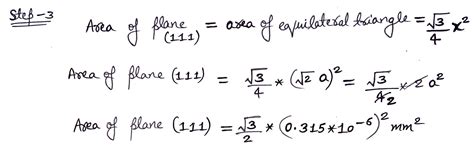 [solved] 3 calculate the planar atomic density in atoms per square