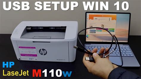 Hp Laserjet M We Setup Usb Setup Windows Laptop Printing Video Youtube