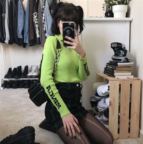 Trendy Aesthetic Green Outfits Dark Green Shirt Polyvore Shirts