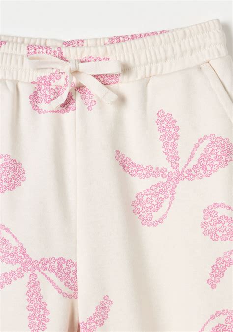 تسوقوا بنطلون رياضي بطبعات فيونكة وجيوب ورباط إغلاق من جونيورز للرضع