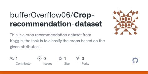 GitHub BufferOverflow Crop Recommendation Dataset This Is A Crop Recommendation Dataset