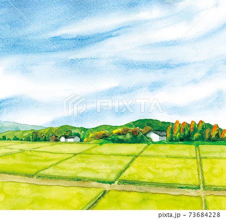 田園風景のイラスト素材 73684228 PIXTA