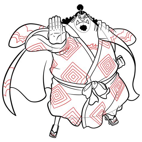 How To Draw Jinbe The Helmsman Of The Straw Hat Pirates