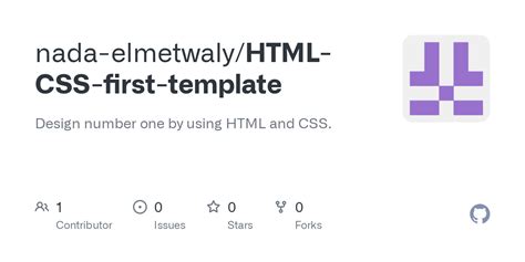 Github Nada Elmetwalyhtml Css First Template Design Number One By