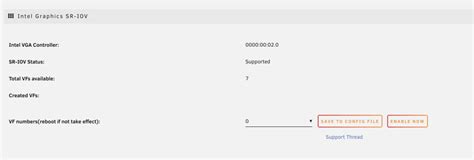 Unraid Plugin For Igpu Sr Iov Support Vm Engine Kvm Unraid