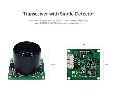 Radiolink Sui04 Ultrasonic Sonar Module Transmitting Receiving Hybrid Qwinout
