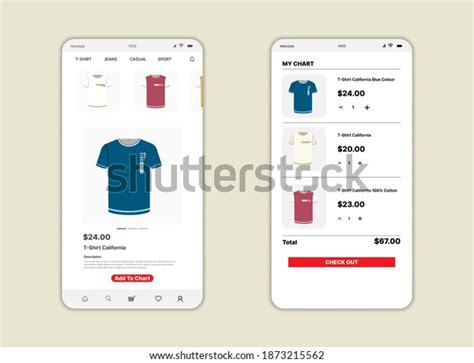 Marketplace Screen Ui Ux Gui Flat Stock Vector Royalty Free Shutterstock