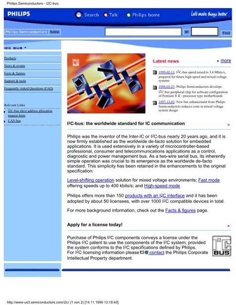 Philips Semiconductors I2c Bus