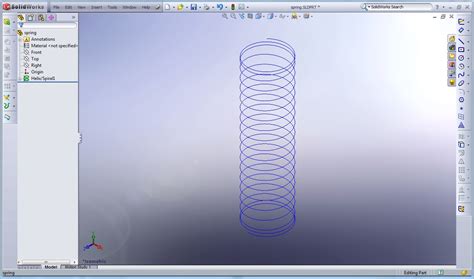 How To Build A Spring With Variable Pitch And Compress It Grabcad