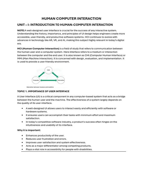 Human Computer Interaction Unit 2 Jntuh Pdf Graphical User Interfaces Humancomputer