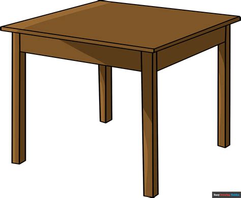 Table Drawing How To Draw A Table Step By Step Atelier Yuwaciaojp