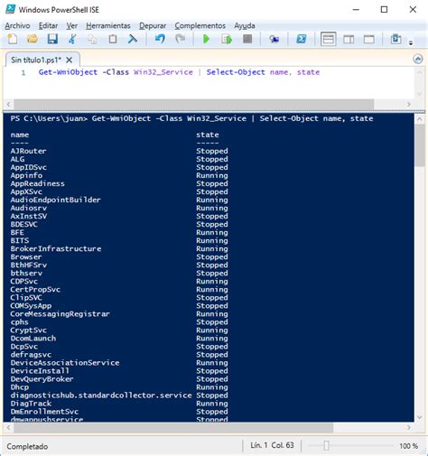 Analizar Servicios Con Powershell Operating Systems Scripting