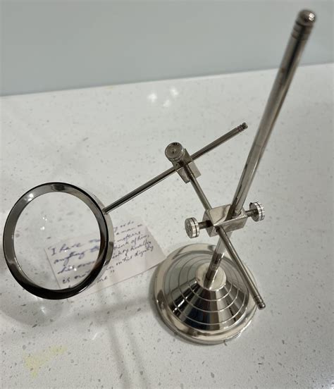 Table Magnifying Glass Elegantly Silver Finished Mystiqa