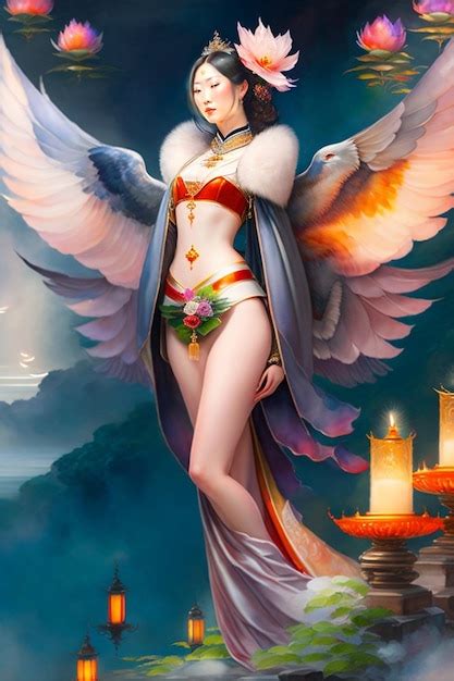 Premium Ai Image Japanese Angel