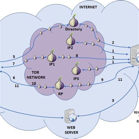 Components Of The Tor Network Standard Tor Circuit Download