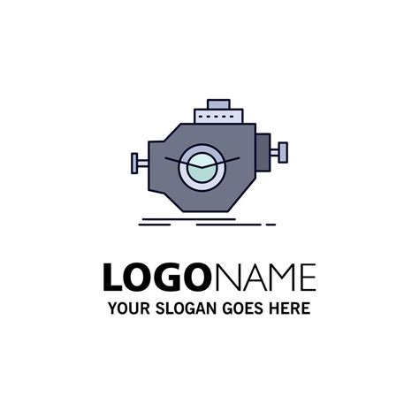 Engine Industry Machine Motor Performance Flat Color Icon Vector