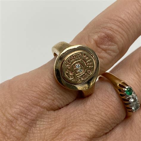 Aquamarine Crest Signet Skull Ring Memento Mori Style For Sale At