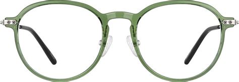 Green Round Glasses 7822624 Zenni Optical Womens Glasses Frames