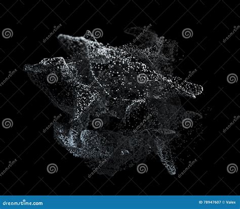 Abstract 3d Rendering Of Flying Particles Stock Illustration Illustration Of Explosion