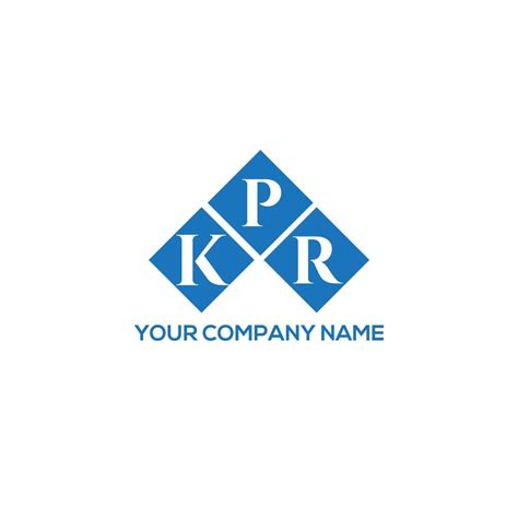 Kpr Letter Logo Design On White Background Kpr Creative Initials