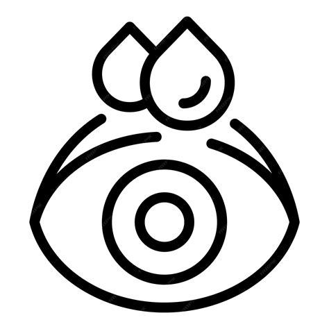 Premium Vector Care Drop Eye Icon Outline Vector Vision Correction
