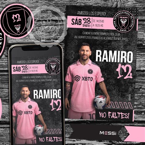Kit Imprimible Messi Inter Miami Pdf Editable