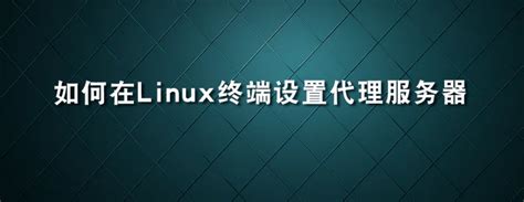 如何在linux终端设置代理服务器 腾讯云开发者社区 腾讯云