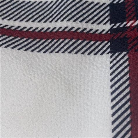 Plaid Red White And Black Mini Skirt With Front Depop