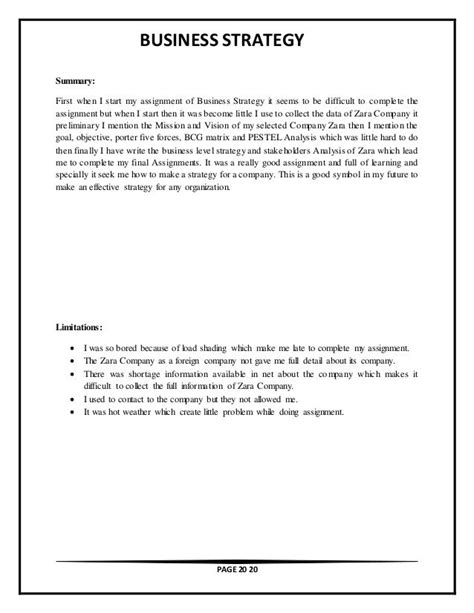 Business Strategy Full Assignments