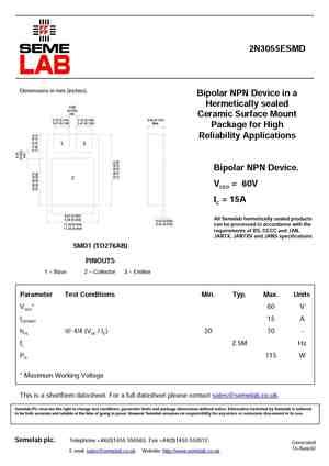 2N3055 Datasheet, Equivalent, Cross Reference Search. Transistor Catalog