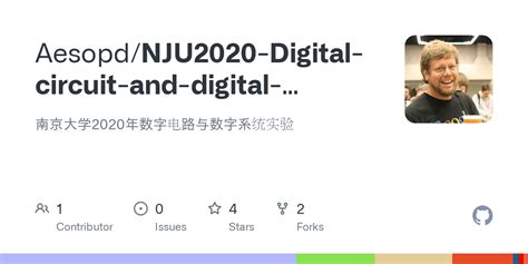 GitHub Aesopd NJU Digital circuit and digital system experiment 南京大学 年数字电路与数字系统实验
